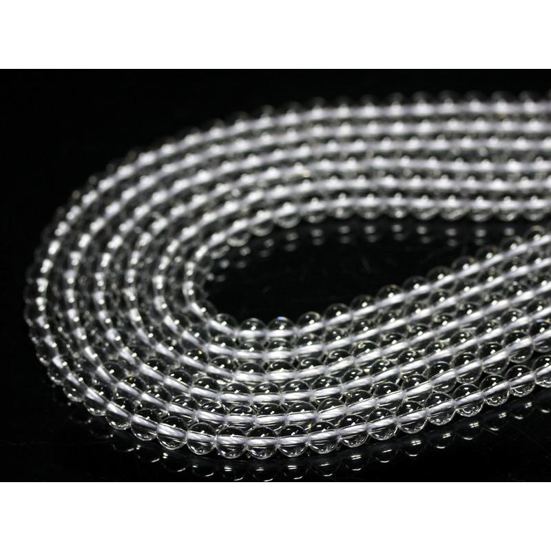 天然石 アクセサリー 丸ビーズ 天然水晶 (5A) 6mm (半連 ブレスレット約1本分) パワーストーン : 石流通センター - 通販 - Yahoo!ショッピング