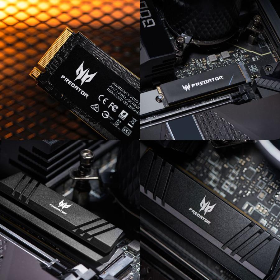 acer PREDATOR Acer SSD 2TB M.2 2280 PCle Gen4x4 ヒートシンク 冷却パッド 内蔵型 正規品 5年保証 GM7000-2TB : ストレージメディア ...