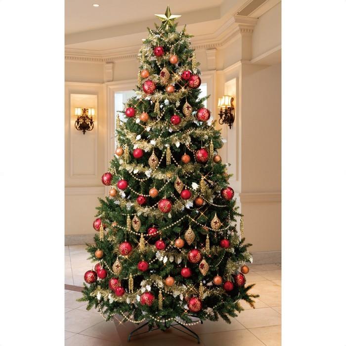 ストア・エキスプレス クリスマスツリー ledライト 北欧_コンチネンタルツリーセット レッド H180cm 1台_58-10-1-2_8813-154 : ストア・エキスプレス-業務用店舗 ...