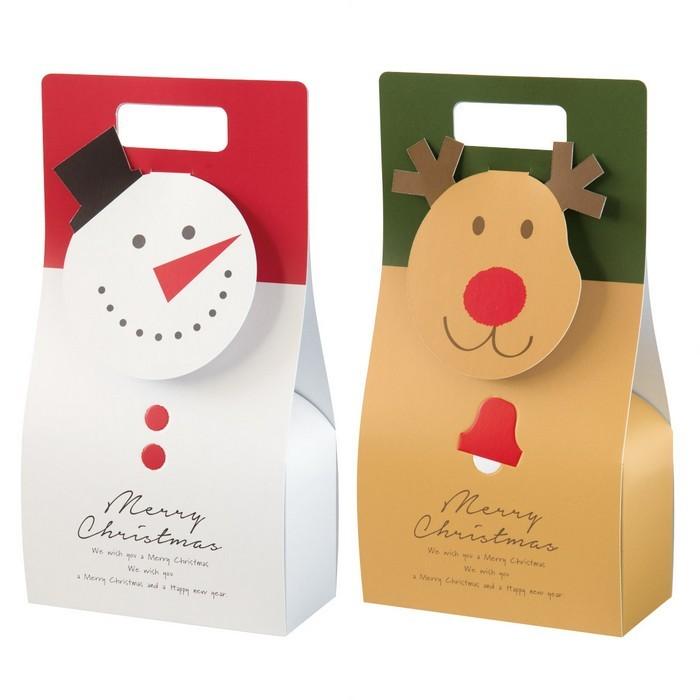 ストア・エキスプレス ラッピング 箱 ギフトボックス ギフト_【10枚入り】クリスマスバッグ型ギフトボックス トナカイ_48-144-11-1_7412-1822 : ストア・エキスプレス ...