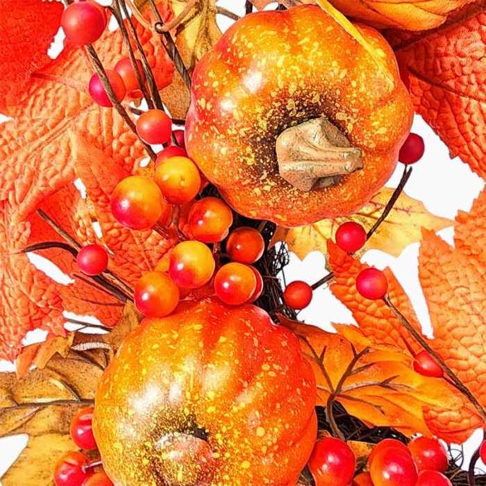 ストア・エキスプレス リース 花 玄関 造花_【直径50cm】パンプキンリース ホワイト 1個_37-11-1-2_8800-3265 : ストア・エキスプレス-業務用店舗什器 - 通販 ...