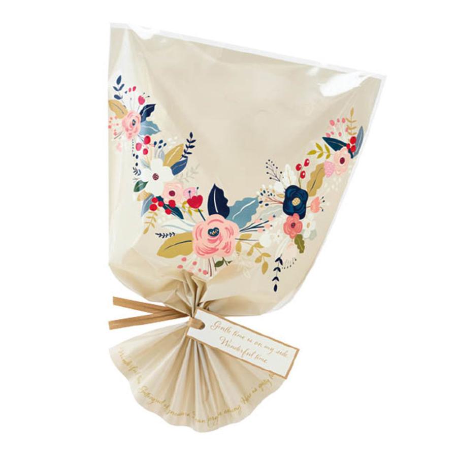 ラッピング 袋 ギフト かわいい_【50枚入り】OPPギフトバッグ カントリーガーデン 大 ベージュ_43-25-10-2_36112-2742 : 43-25-10-2 : ストア ...