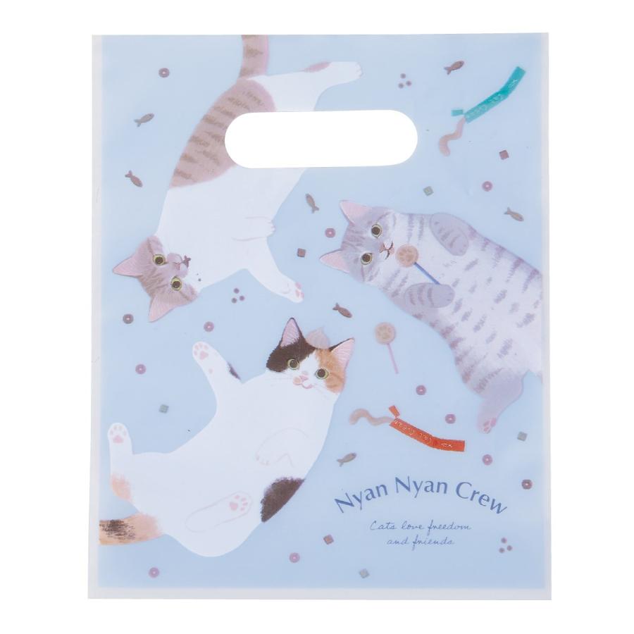 ラッピング 袋 ギフト かわいい_【50枚入り】フロスト手提げポリ袋 キャット ブルー_43-37-4-2_7409-1352 : 43-37-4-2 : ストア・エキスプレス-業務用店舗什器 ...
