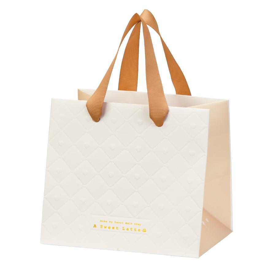 ラッピング 袋 ギフト かわいい_【20枚入り】手提げ紙袋 ラテハート アイボリー_43-37-9-2_7409-1372 : 43-37-9-2 : ストア・エキスプレス-業務用店舗什器 ...
