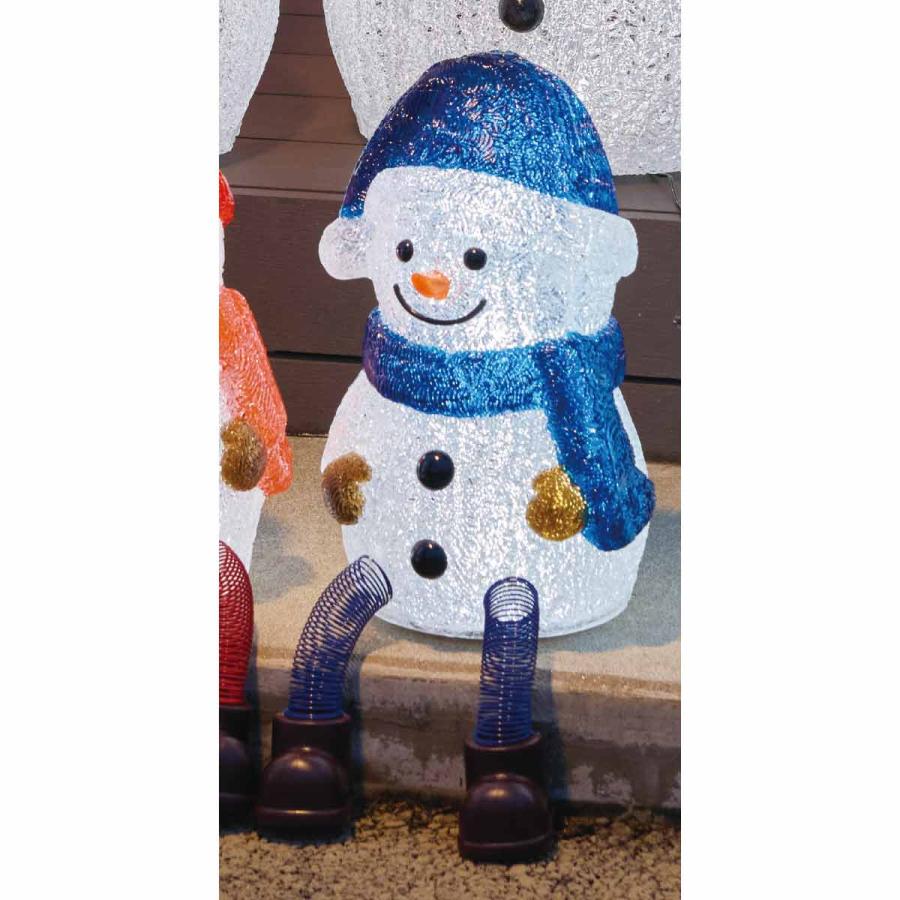 ストア・エキスプレス イルミネーションライト 屋外 電飾 室内_LEDブリリアントモチーフ 足ブラスノーマン ブルー 高さ34cm 1台_58-86-6-1_8162-2738 : ストア ...