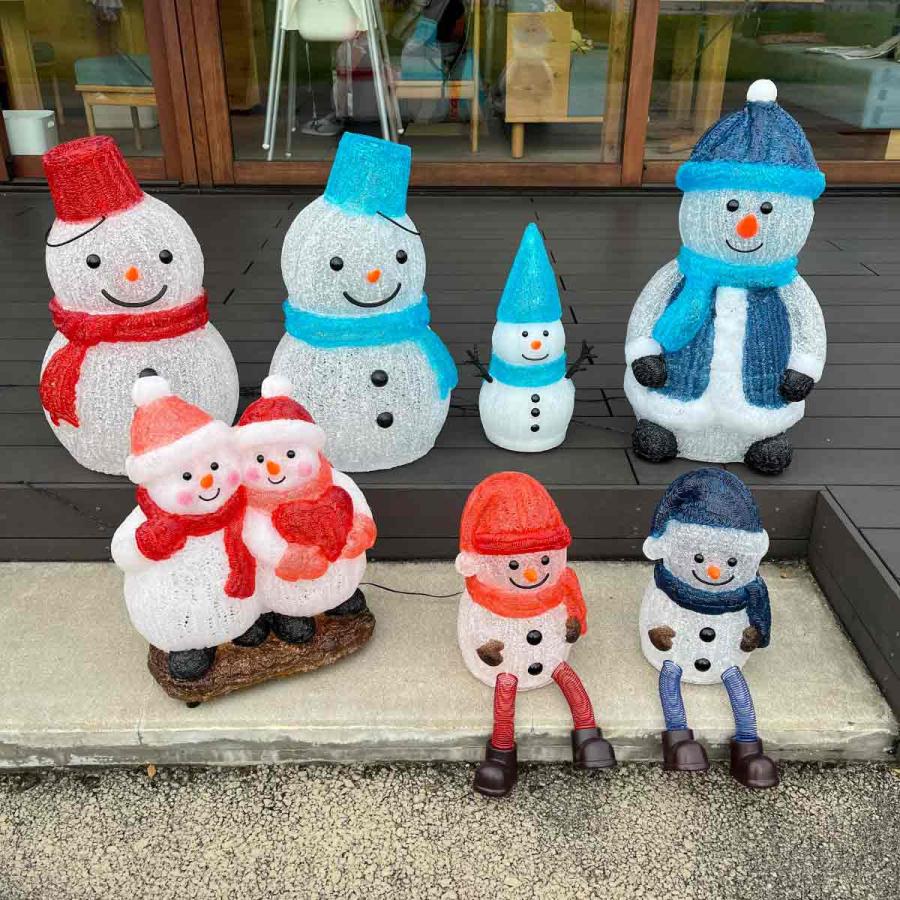 ストア・エキスプレス イルミネーションライト 屋外 電飾 室内_LEDブリリアントモチーフ 足ブラスノーマン ブルー 高さ34cm 1台_58-86-6-1_8162-2738 : ストア ...