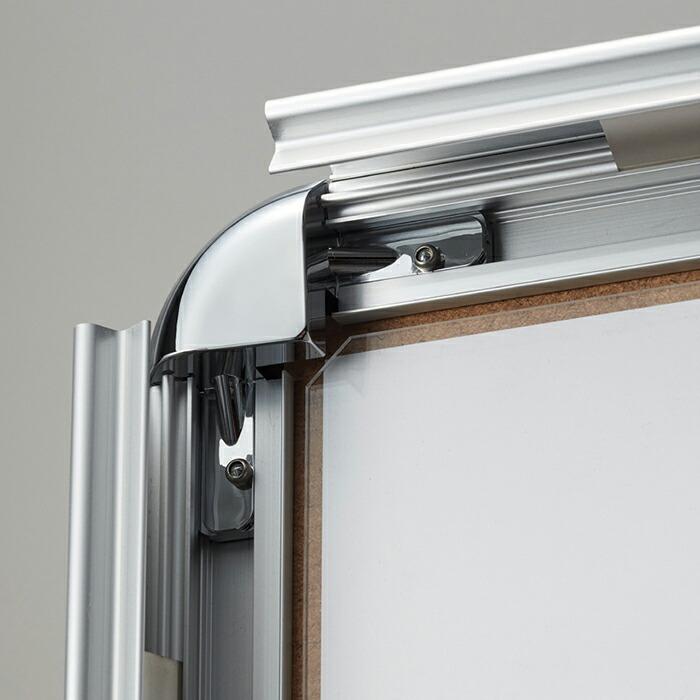 ストア・エキスプレス ポスターパネル ポスターフレーム 額縁 フレーム_フロントオープンパネル B2 シルバー 1枚_61-220-10-4_7660-40 : ストア・エキスプレス-業務用 ...