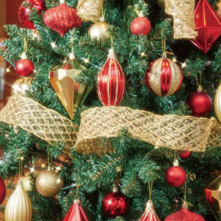 クリスマスツリー 180cm ledライト 北欧_コンチネンタルクリスマスツリーセット ゴールド・レッド 高さ180cm 1セット_58-10-3-2_8736-1820 : ストア ...