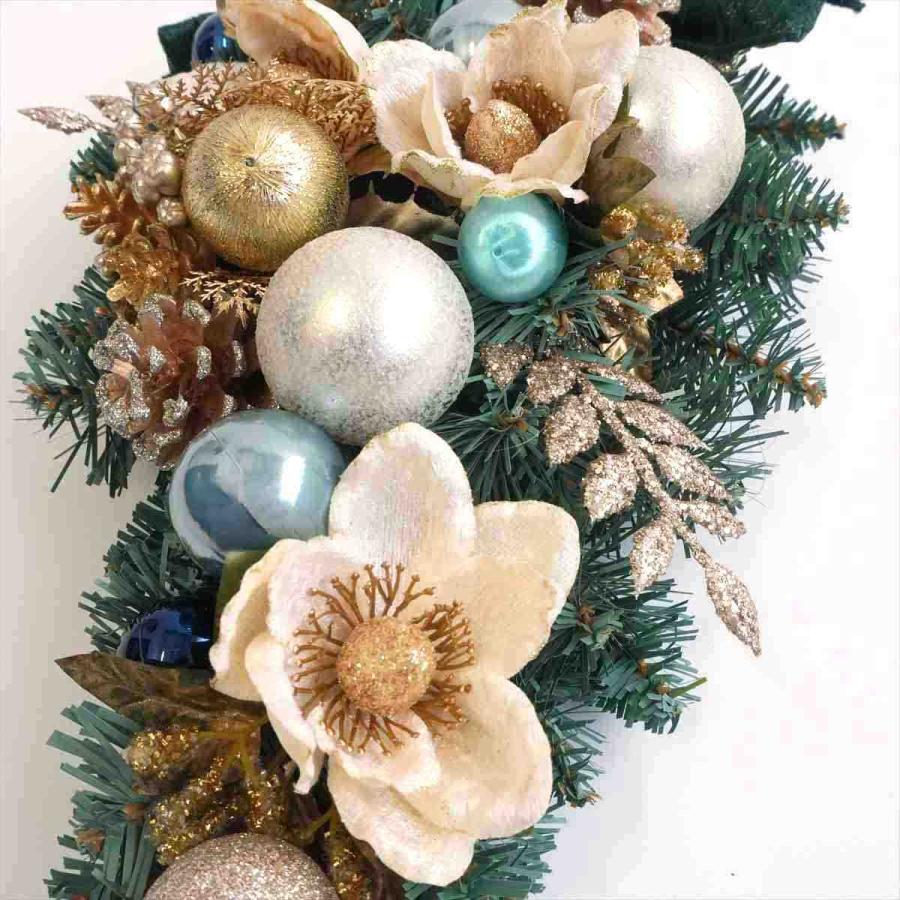 クリスマスリース おしゃれ 玄関 おしゃれ_ラグジュアリースワッグ ブルー 1個_58-48-1-3_8730-6166 : ストア・エキスプレス-業務用店舗什器 - 通販 - Yahoo ...