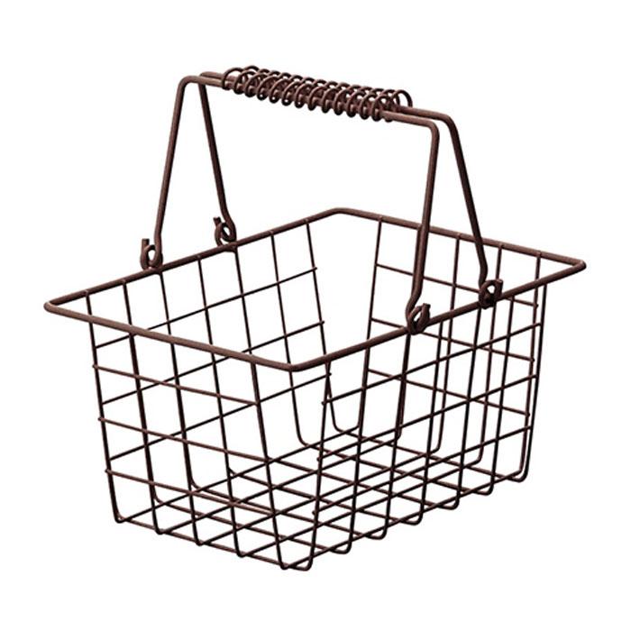 ストア・エキスプレス ワイヤーバスケット ワイヤーかご 収納 カゴ_ワイヤーバスケット S ブラウン 1個_61-380-2-2_6943-122 : ストア・エキスプレス-業務用店舗什器 ...