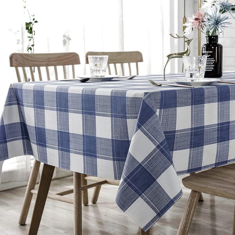 NaturesHome テーブルクロス ビニール 撥水 おしゃれ テーブルカバー カット可能 防水 防油 汚れ防止 耐久 長さ調節 テーブルマット 90x90cm 140x140 : ストア ...