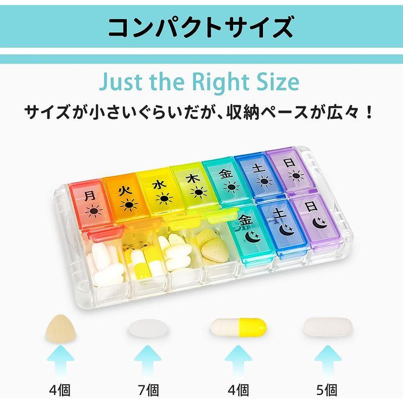 Fullicon 1週間 1日2回 ピルケース 一気に補充 時短補充 斬新なデザイン 「Quicklii S(スモール)」 (太陽と月/日本 : 電脳ストア・黒猫のこんぶ - 通販 ...