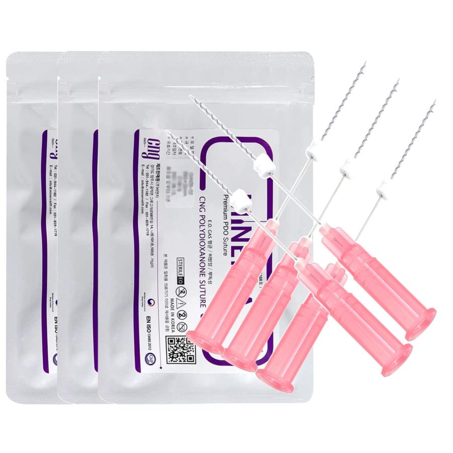 60pcs PPDO Thread (リフティング糸) Lift Ultra V-Lifting - Mono Type，Ultra V ...