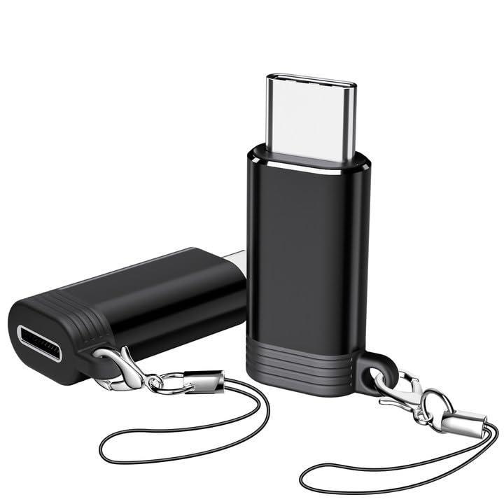 Seninhi lightning usb-c 変換アダプタ 2個セット typec (オス) (メス) 変換 ライトニングケーブル タイプc データ転送 充電対応 iPh : ストアバンビ ...