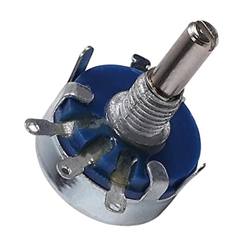 Fielect 可変抵抗器 ポテンショメータ トリマポテンショメータ 5ピン 半固定ボリューム WH5-1A 1個入り トップ調整 線形変化 炭素膜 サーメットポテ ...