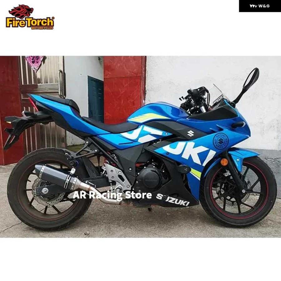 スズキ GSX250 GSX250R DL250 GSX 250 250R オートバイ 排気 50.8MM マフラーステンレス ミッドリンクパイプ カスタムパーツ アクセ ...