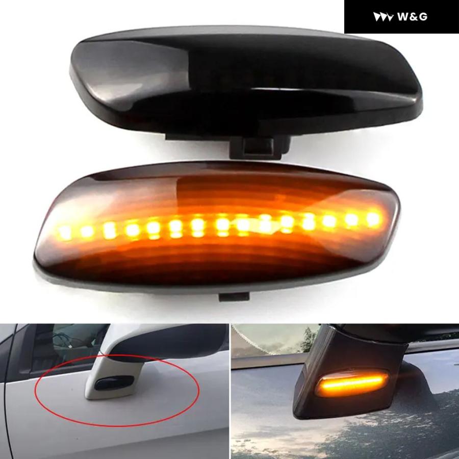 2個 NO ダイナミック シトロエン C3 C4 C5 DS3 DS4 プジョー 207 308 3008 5008 RCZ LED サイド ...