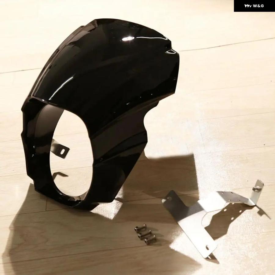 ブラック ヘッドライト フェアリング カバー ハーレー ソフテイル ブレイクアウト FXBR 18 -19 20 FXBRS カスタムパーツ アクセサリー 交換 : bb11216744 ...