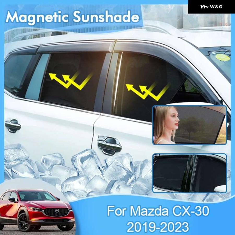 磁気サンシェード マツダ CX-30 CX30 0 2019-23 フロントリアサンシェードメッシュカーテンウィンドウバイザー 遮光 : HANAstore車バイク用品輸入専門店 - 通販 ...