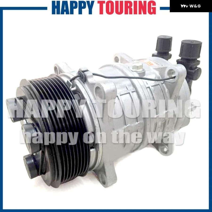 AC コンプレッサー ZEXEL TM16 HD エアコン 汎用 冷凍トラックキャリアサーモキングハバード 10356120 8800022 PV8 12V : HANAstore - 通販 ...