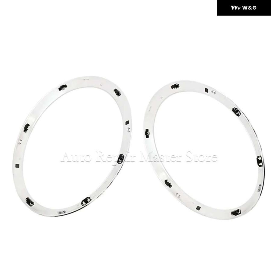 51137300631 51137300632 フロントヘッドライト ベゼル トリム ABS プラスチックスクラッチプルーフ車クーパー ...