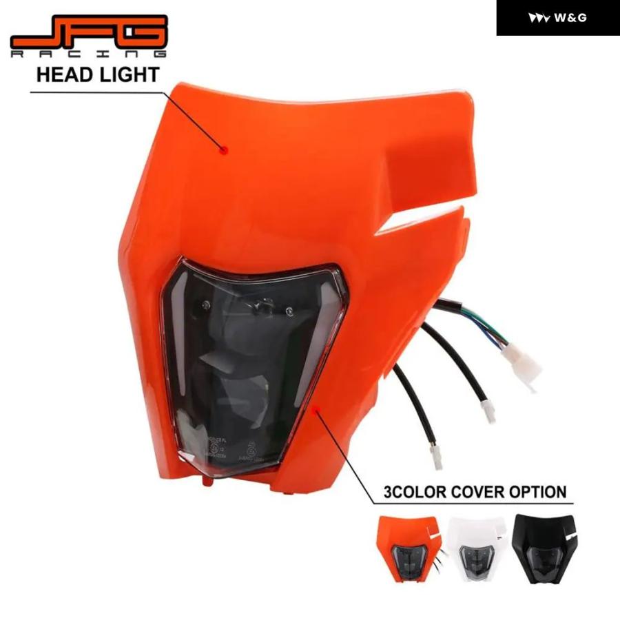 オートバイ LED ヘッドライト ヘッドランプ ライト KTM EXC EXCF SX SXF XC 125 150 250 300 350 450 530 : HANAstore車バイク用品 ...