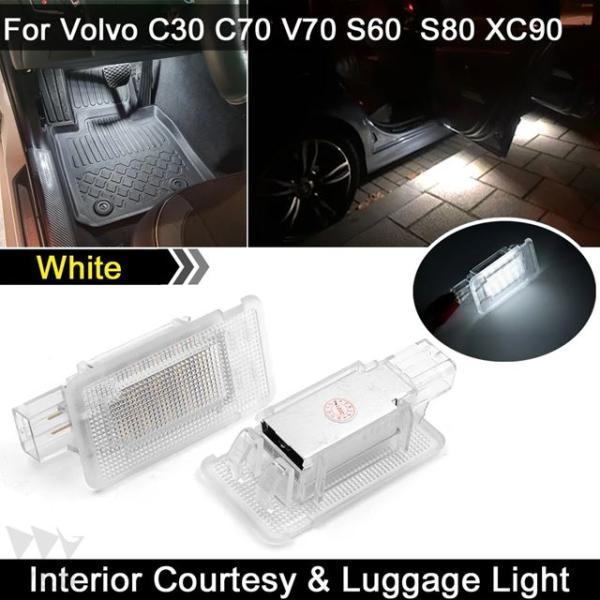 白色 LED 室内灯 12V 天井ランプ ボルボ C30 C70 V70 S60 S60L S80 XC90 : HANAstore - 通販 - Yahoo!ショッピング