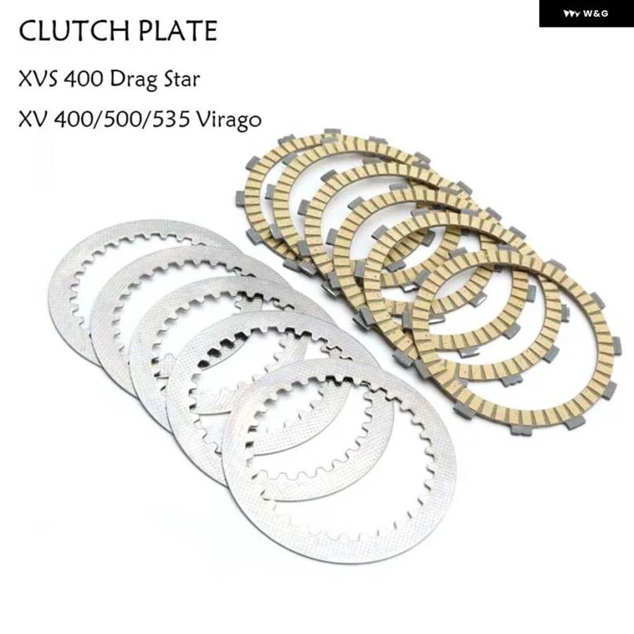 ヤマハ XV400 ビラーゴ XVS 400 XVS400 ドラッグスター DS4 C4 XV500 XV535 XV535S フリクション クラッチ ディスクプレート 板 プレート ...