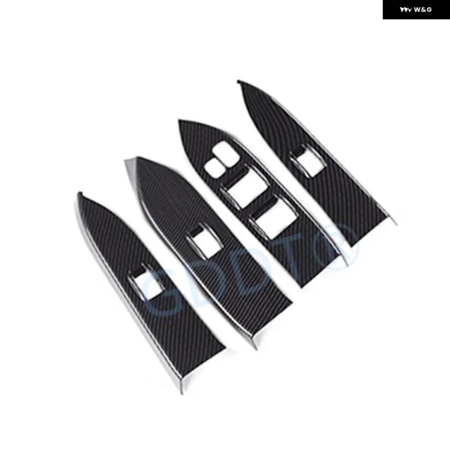 4個 LHD 窓ガラススイッチ フレーム パジェロ V93 V95 V97 ガラスリフターコントロール モンテロ V98 カーボンウィンドウ ...