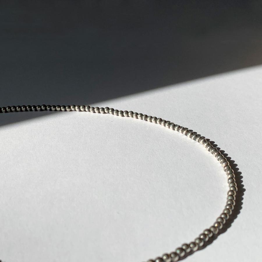 ERICKA NICOLAS BEGAY エリッカ ニコラス ビゲイ【4mm/45cm】シャイニー ナバホパール ネックレス ボールチェーン シルバー :enb-np-4mm-45cm-sh ...