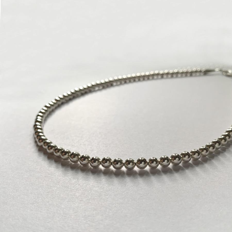 ERICKA NICOLAS BEGAY エリッカ ニコラス ビゲイ【5mm/50cm】シャイニー ナバホパール ネックレス ボールチェーン シルバー :enb-np-5mm-50cm-sh ...