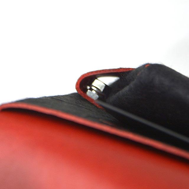 所作 財布 ケース【和紙】 黒和紙×レッド shosa No,No,Yes! 【正規販売】 【送料無料】 所作（shosa） 財布 黒和紙×レッド レザー ロング ウォレット shosa No