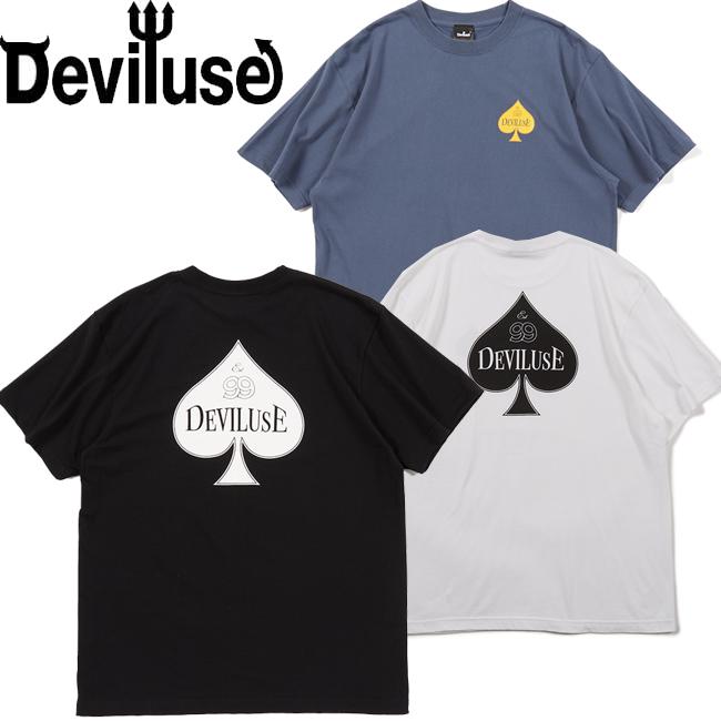 tシャツ Deviluse デビルユース Spade T-shirts Black White Navy 半袖tシャツ カットソー メンズ レディース : STORMY Yahoo!店 ...