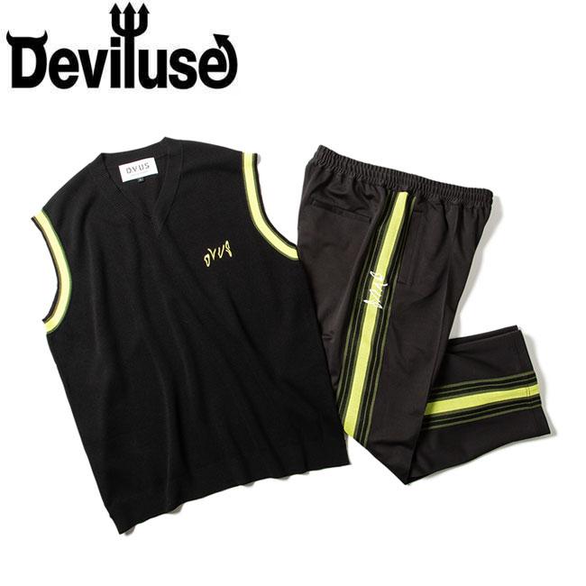 期間限定30％OFFSALE！デビルユース Deviluse ベスト&トラックパンツ Line Vest/Track Pants Black セットアイテム : STORMY Yahoo!店 ...