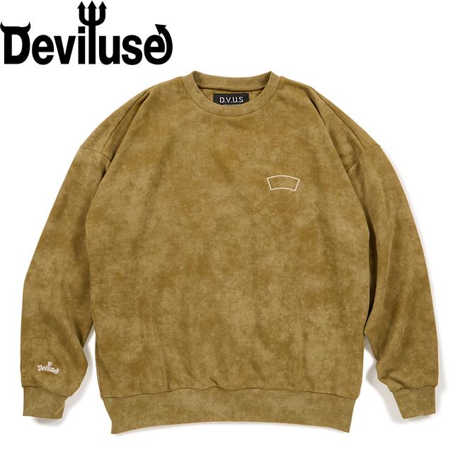 トレーナー Deviluse デビルユース Blank Logo Crewneck Sweat Olive ss25023 クルーネック スウェット メンズ レディース : STORMY ...