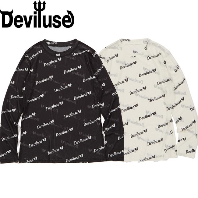 トップス Deviluse デビルユース Iconic Sheer Tops Black White 長袖Tシャツ シアートップス レディース : STORMY Yahoo!店 - 通販 ...