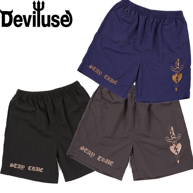 ショーツ Deviluse デビルユース Stay True Shorts Black Navy Charcoal ハーフパンツ 短パン メンズ レディース : STORMY Yahoo!店 ...