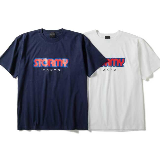 STORMY（ストーミー） STORMY tシャツ LOGO TOKYO S/S T-SHIRTS Navy White 半袖Tシャツ ...