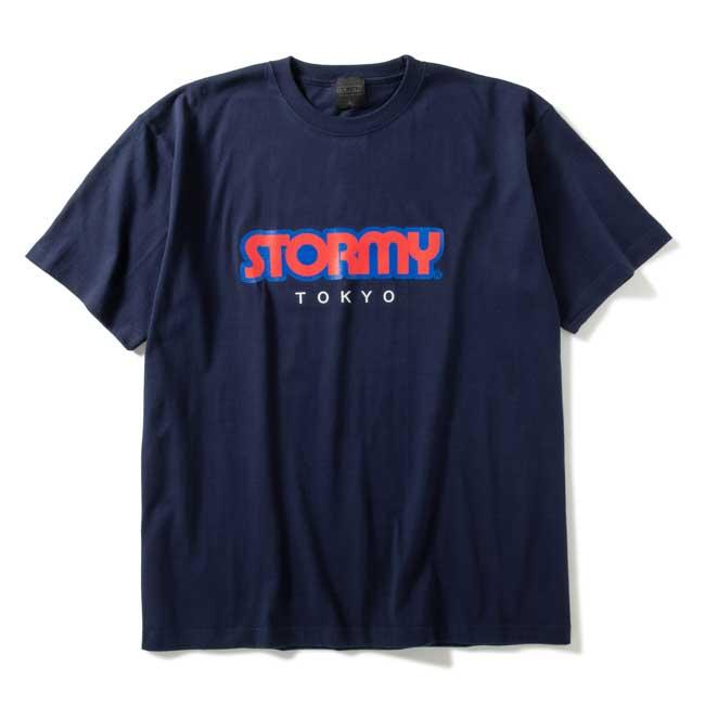 STORMY（ストーミー） STORMY tシャツ LOGO TOKYO S/S T-SHIRTS Navy White 半袖Tシャツ ...