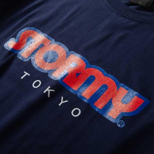 STORMY（ストーミー） STORMY tシャツ LOGO TOKYO S/S T-SHIRTS Navy White 半袖Tシャツ ...