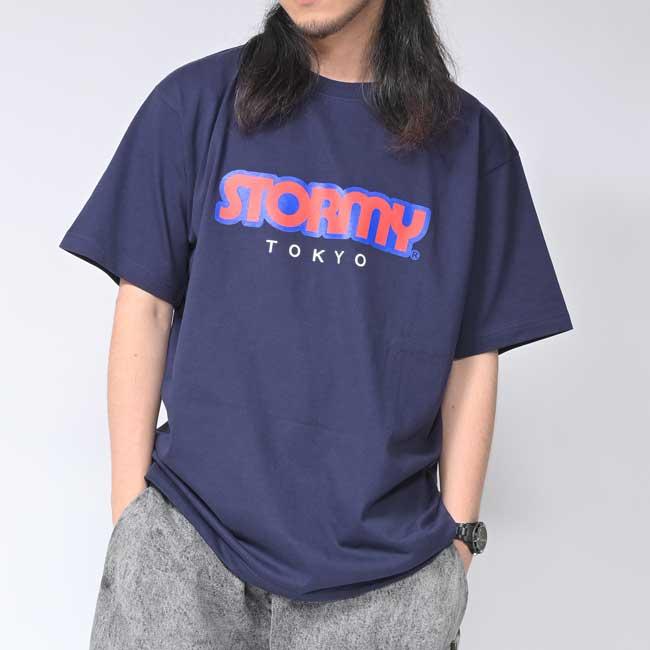 STORMY（ストーミー） STORMY tシャツ LOGO TOKYO S/S T-SHIRTS Navy White 半袖Tシャツ ...