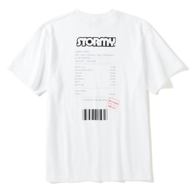 STORMY（ストーミー） 期間限定ポイント10倍！tシャツ Receipt S/S T-SHIRTS White 半袖Tシャツ カットソー ...