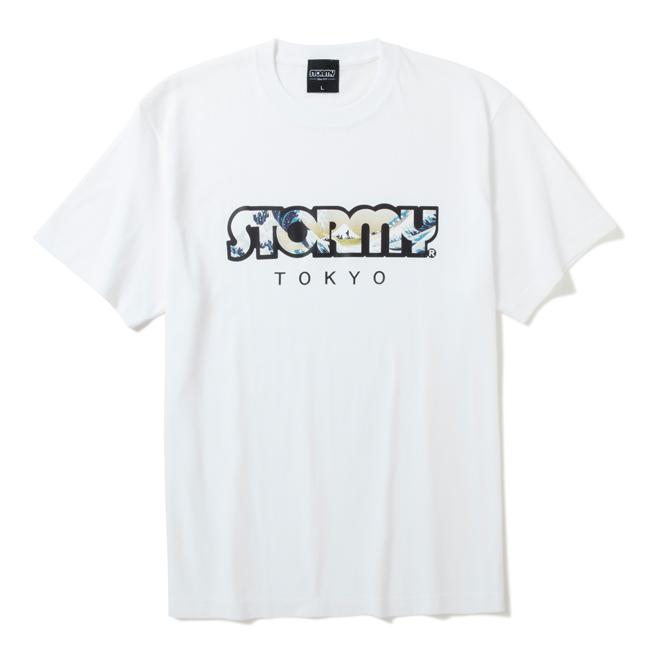 STORMY（ストーミー） 再入荷！tシャツ LOGO WAVE S/S T-Shirts White 半袖Tシャツ カットソー メンズ ...
