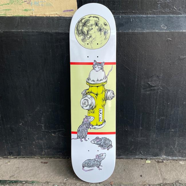 STORMY x Careless 2024 Rat Moon Skateboard DECK Design by careless スケートボード スケボー デッキ :st24-020 ...