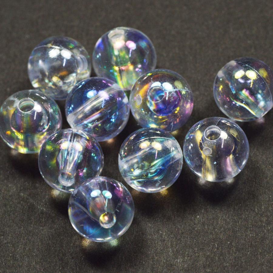アクリル玉 8mm クリスタルAB 透明オーロラ 透き玉 10コ入り CT014 : ct014 : ビーズショップ・ストロビーズ - 通販 - Yahoo!ショッピング