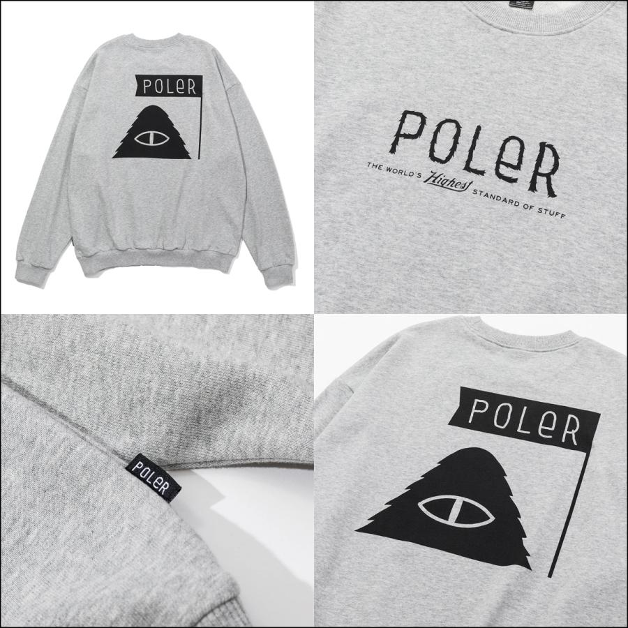 25 POLeR ポーラー 長袖 トレーナー FURRY FONT CREW クルースウェット