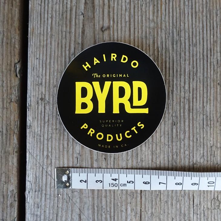 BYRD バード HAIRDO POMADE ヘアーポマード ロゴステッカー サークル Sサイズ LOGO STICKER CIRCLE S ...