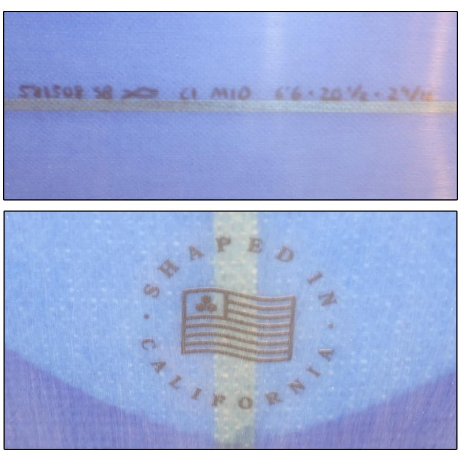 Channel Islands チャンネル CI MID 2+1 PU シーアイ・ミッド 6’6 ブルー01 サーフボード AL ...