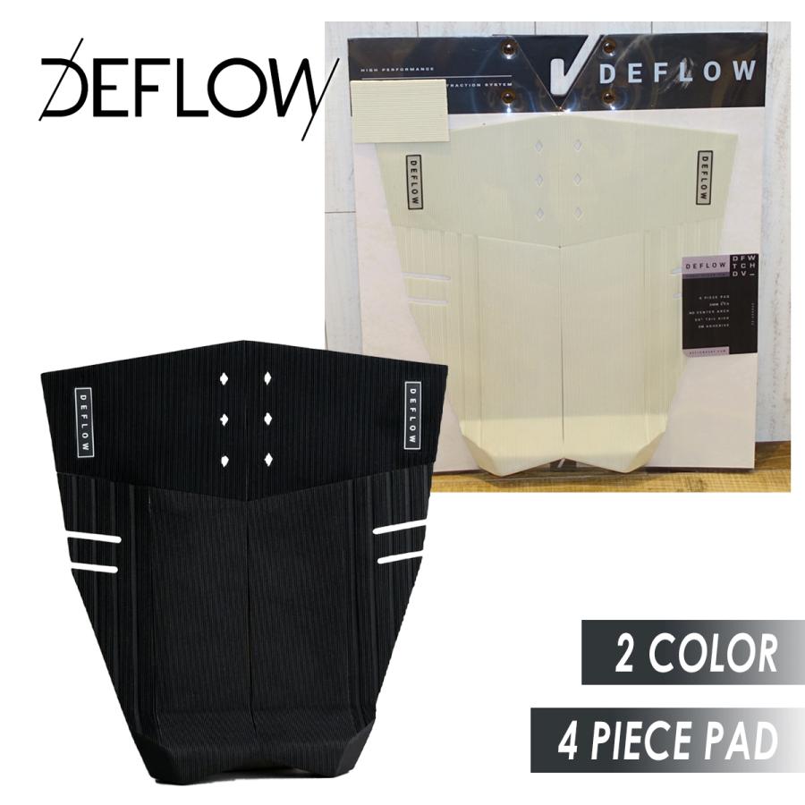 DEFLOW デフロウ デッキパッド 4ピース 4 PIECE PAD サーフボード トラクションパッド デッキパッチ サーフィン 日本正規品 ...