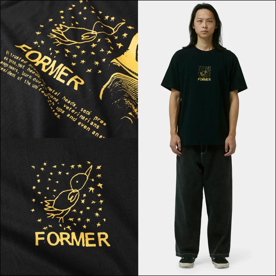 25 FORMER フォーマー Tシャツ 半袖 コットン100％ 綿100％ トップス メンズ FREE CRUX T-SHIRT 2025年秋冬 品番 FTE-25322 日本正規品 ...